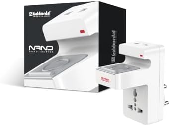 Goldmedal Nano Travel Adaptor with Mobile Stand (Pack of 1)- White ...