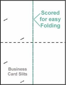 Amazon.com : 100 Note Cards with Business Card Slits, 67# White ...