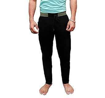 U-Light® Mens Sport Lower/Track Pants (X-Large, Black) : Amazon.in ...