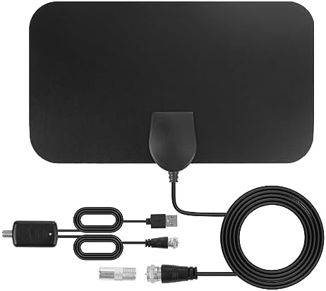 Digital TV Aerial Indoor 150 Miles Black Dust-Proof Long-Range ...