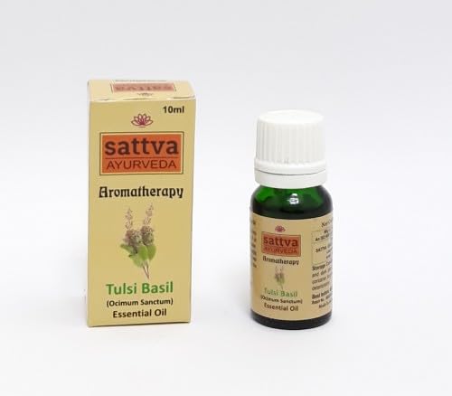 Sattva Ayurveda Essential Oil Tulsi,10mHealing, Relaxation, and Focus ...