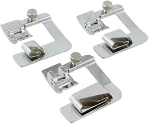 Amazon.com: Madam Sew Rolled Hem Presser Foot Set – 3 Piece Wide Hemmer ...