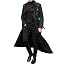 Gabardina larga vintage de invierno para hombre, cálida y suelta ...