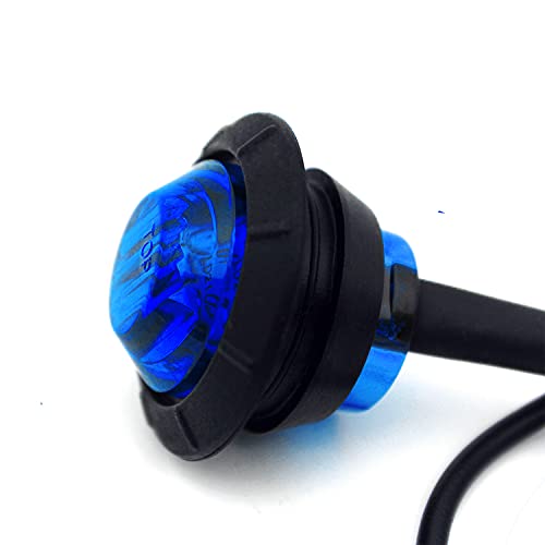 Snapklik.com : 10 Pack Sealed Waterproof Mini Round 3/4 Inch Blue LED ...