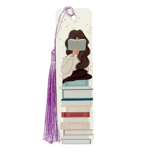 Amazon.com: 1pc Metal Bookmark, Reading Themed Bookmark, Stack of Books ...