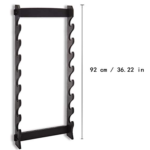 Snapklik.com : Sword Fort Katana Wall Mount, Sword Racks, Black Wood ...