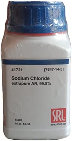 SRL Sodium Chloride Extrapure AR, 99.9%, 500Gram, CAS 7647-14-5 ...