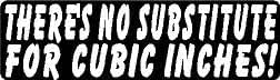 Amazon.com: There's NO Substitute for A Cubic INCHES! Helmet Sticker ...