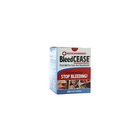 Amazon.com: BleedCEASE First Aid for Cuts and Nosebleeds Sterile ...