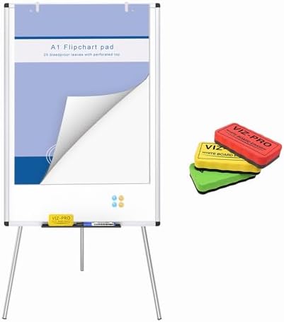 Amazon.com : VIZ-PRO Whiteboard Easel, 36 x 24 Inches, Portable Dry ...