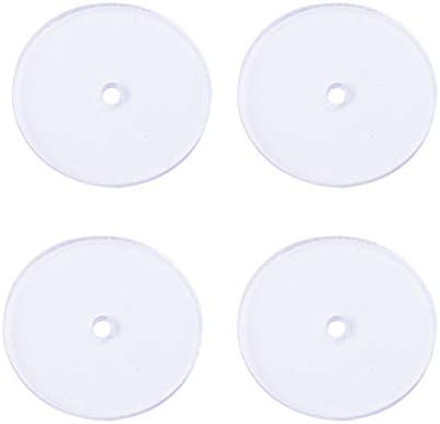 Amazon.com: EXCEART 80pcs Plastic Discs for Earring Backs Clear Disc ...