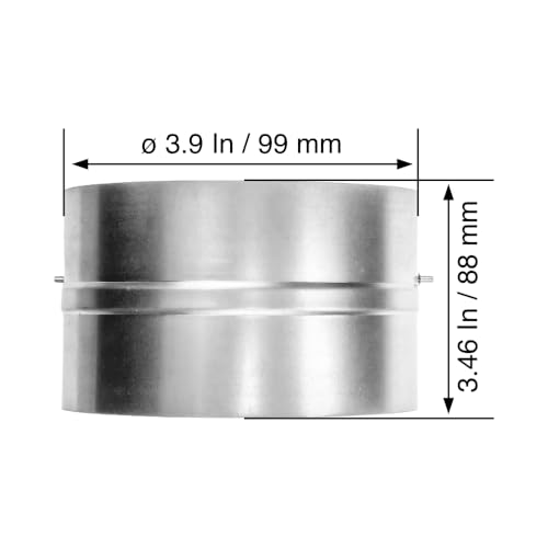 Snapklik.com : 4 Inch Backdraft Damper For Straight Or Flex Duct ...