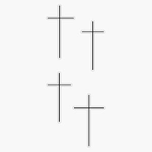 Amazon.com - cross Bumper Sticker Vinyl Decal 5 inches