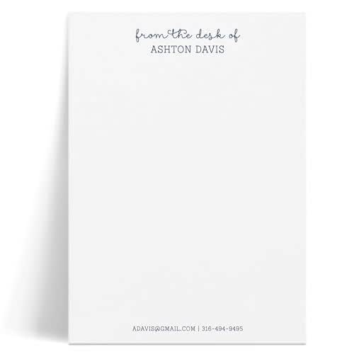 Amazon.com: Custom Stationery Notepad - Personalized Notepads with From ...