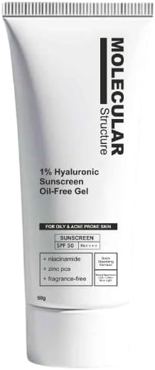 Molecular Structure 1% Hyaluronic Sunscreen Oil-Free Gel, SPF 50 PA ...