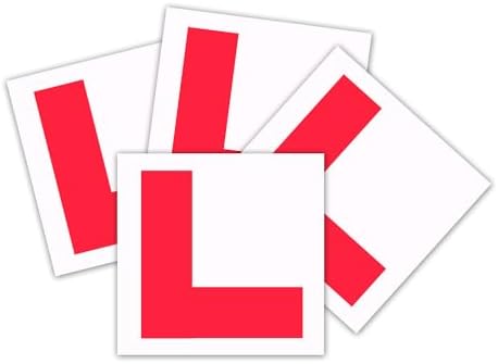 Rumyve Waterproof L-Plate car Motorcycle,4 pcs for New Drive Self ...