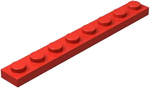 Amazon.com: Classic Red Plates Bulk, 100 Piece Flat Building Set ...