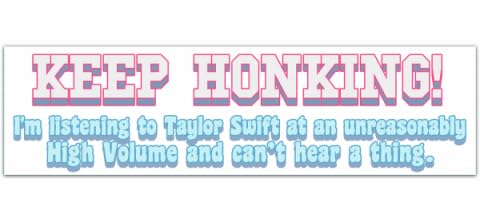Amazon.com: Keep Honking Bumper Sticker [00276] : Automotive