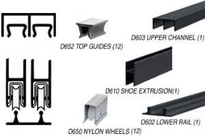 Amazon.com: CRL Flat Black Economy Low Profile Showcase Sliding Track ...