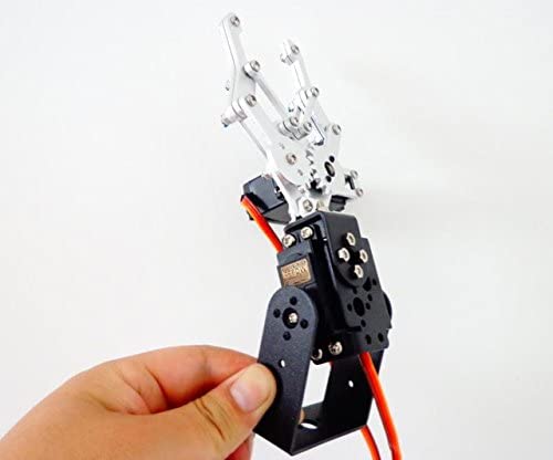 Buy GlobalNiche® Black : 1 Set 2 DOF Aluminium Robot Arm/Robotic Arm ...