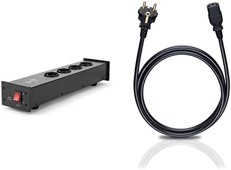 Dynavox HiFi-Netzfilter X1000B, Mehrfach-Steckdosenleiste Schwarz ...