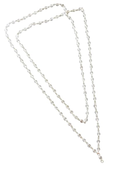 Gemstone Gallery Spatika Mala 108 Beads Original Diamond Cut Sphatik ...