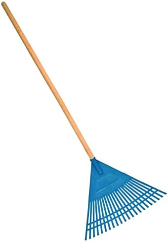 Plastic Garden Rake for Leaves, Lawn, Hay, 55 cm / 21.65 in with 22 ...