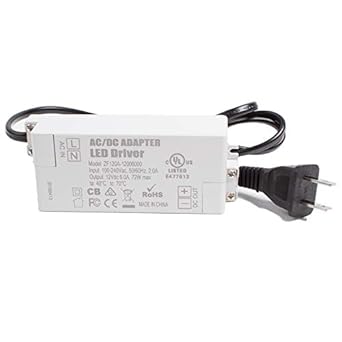 LEDupdates UL Listed 12v 6A 72w LED Power Supply Driver AC Adapter ...