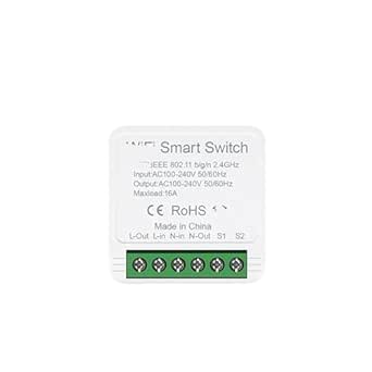 16A 2-way mini smart switch circuit breaker module voice control ...