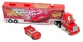 Disney Pixar Cars Mack Truck Runaway Racer set ile Lightning McQueen ...