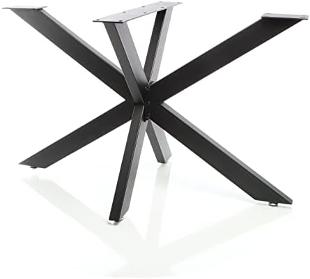 XPOtool Table Base Steel Spider Table Rack 71x78x150cm Black DIY Dining ...