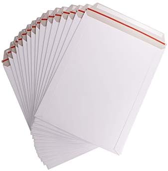 zmybcpack 50 Pack 9X12 inch Self Seal Photo Document Rigid Mailers Stay ...