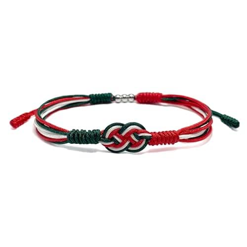 Amazon.com: HARACRAFT White Green and Red Patriotic Infinity String ...