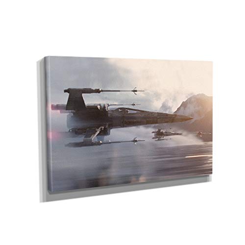 Amazon.com: X Wing Over Water Star Wars Canvas Wall Art Print Handmade ...