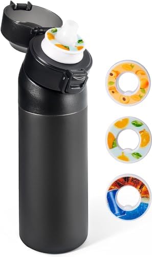 Generic Stainless Steel Air Up Water Bottle - 600ml | 3 Fruity Flavor Pods Included | Leak-Proof ...