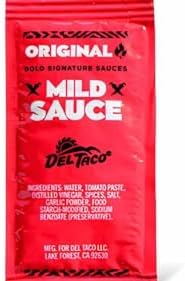 Amazon.com : Doofie Deals Del Taco Sauce Packets - Mild - 20 Packets ...