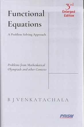 Functional Equations 3rd Enlarged Edition : B J Venkatachala: Amazon.in ...