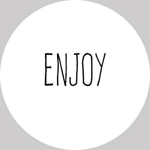 Amazon.com: 24 ROUND ENJOY STICKER LABEL, ENJOY 1, WEDDING THEMED ...