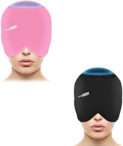Amazon.com: ComfiTECH Migraine Ice Head Wrap with Top Coverage Headache ...