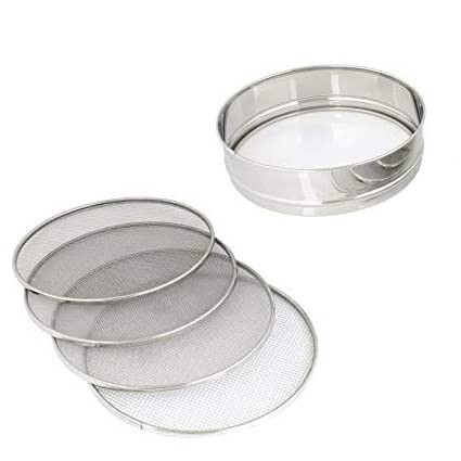 Buy Pratima Aata Chalni 4 in1 Stainless Steel Atta Chalni/Channi/Flour ...