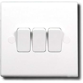 Deta S1203 Slimline Light Switch 1 Gang 2 way 10amp SP: Amazon.co.uk ...
