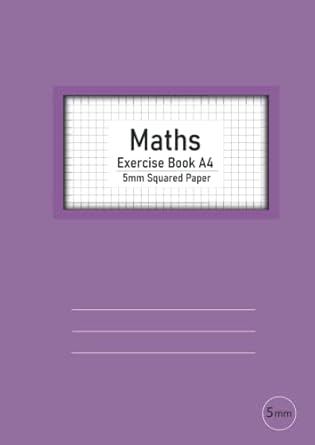 5mm Squared Paper - Maths Exercise Book A4: 5 mm (0.5 cm) Square Paper ...