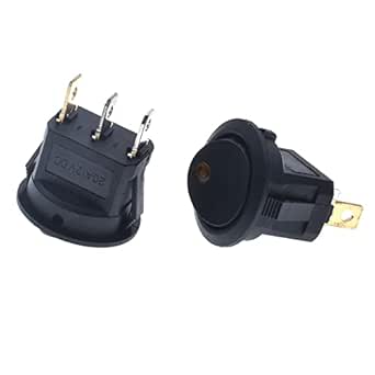 Switch Round Boat Switch 12V Cat Eye with Light CD1 3PIN RED Green Blue ...