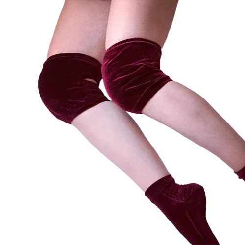 Grip knee pads for dancing Soft kneecaps with hole to grip Velvet knee ...