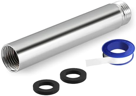 Nuodan Shower Head Extension Arm, Solid Stainless Steel Shower Pipe ...