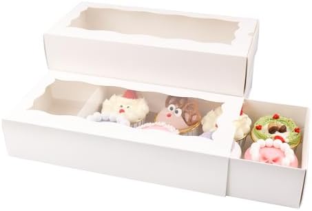 Amazon.com: Capkyke 20Pcs12x5.5x2.5 inches Large Cookie Boxes Bakery ...