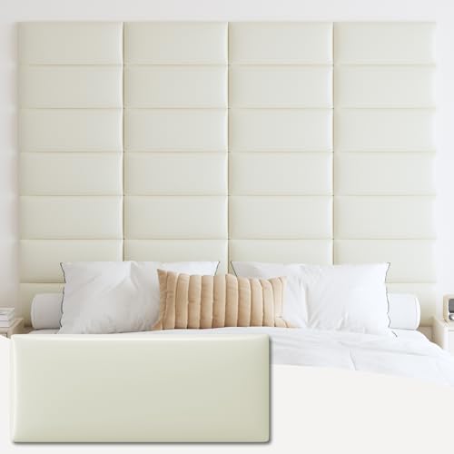 Amazon.com - IFNOW Wall Mounted Upholstered Headboard Full, 3D Peel and ...