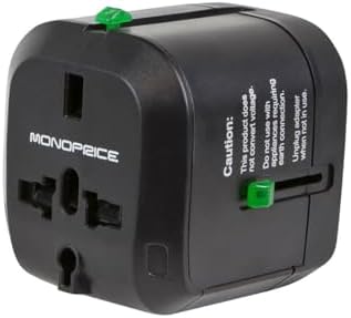 Amazon.com: Monoprice Compact Cube Universal Travel Adapter, Supports ...