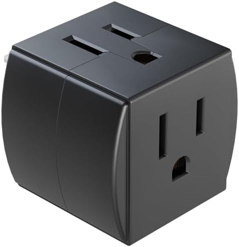 Amazon.com: PLUGTUL 3 Outlet Wall Adapter, 90 Degree 3 Way Plug Adapter ...