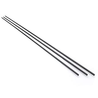 Amazon.com: 5pcs Carbon Fiber Rods 1 mm x 500mm Length Carbon Fiber Rods Matte Pole (5PCS 1MM ...